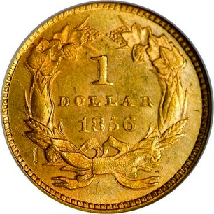 USA Gold Dollar "Indian Head - Type 3" 1856-1889 coin value KM# 86 | coinscatalog.NET