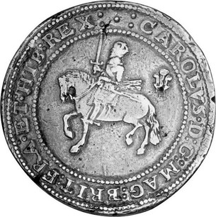 Great Britain Silver Pound "Charles I" 1642 KM# 237.1 | coinscatalog.NET