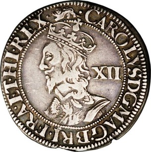 Great Britain Silver Shilling "Charles I" 1643-1644 KM# 189 ...