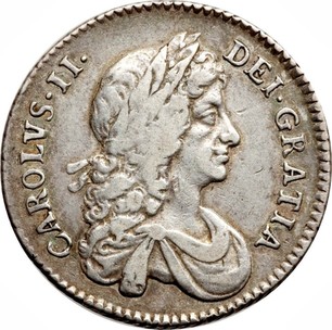 Great Britain Silver Shilling "Charles II" 1666-1683 KM# 427.1 ...