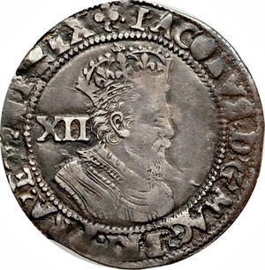 Great Britain Silver Shilling "James I (Fifth bust)" 1606-1613 KM# 28 ...