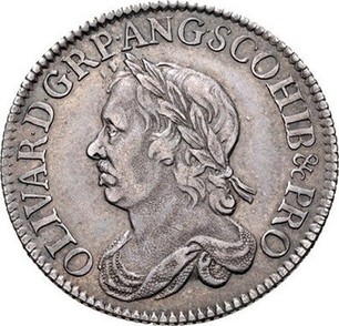Great Britain Silver Shilling "Oliver Cromwell" 1658 KM# A207 ...