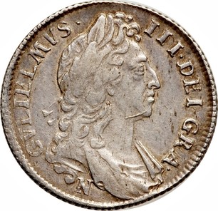 Great Britain Silver Shilling "William III" 1696-1697 KM# 485.5 ...