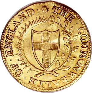 Great Britain Gold Unite "Commonwealth of England (Sun)" 1649-1657 KM ...