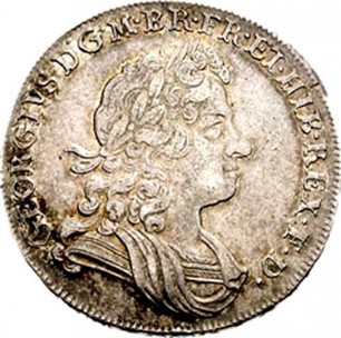 Great Britain Silver 1/2 Crown "George I C and SS" 1723 KM# 540.2 ...