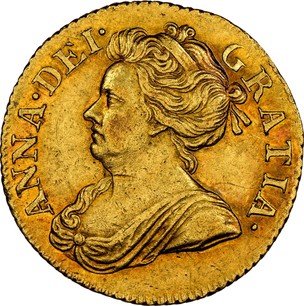 Great Britain Gold 1/2 Guinea "Anne" 1702-1705 KM# 510.1 | coinscatalog.NET