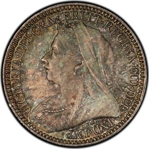 Great Britain Silver 2 Pence "Victoria" 1893-1901 KM# 776 ...
