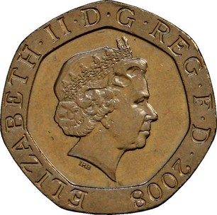 Great Britain Gold 20 Pence "Royal Shield Gold edition" 2008-2015 KM ...