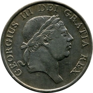 Great Britain Silver Bank Token 3 Shill. "George III" 1812-1816 KM# Tn5 ...