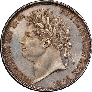 Great Britain Silver Crown "George IIII" 1821-1822 KM# 680.2 ...