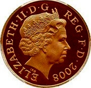 Great Britain Gold Five Pence "Royal Shield" 2008-2015 KM# 1109b ...