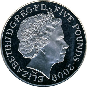 Great Britain Five Pounds "Big Ben" 2009 KM# 1141a | coinscatalog.NET