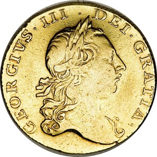 Great Britain Gold Guinea "George III" 1763-1764 KM# 598 | coinscatalog.NET