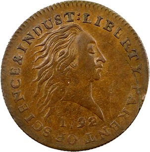 USA One Cent Issues of 1792 1792 KM# PnF1 | coinscatalog.NET
