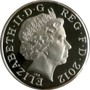 Great Britain Silver One Pound Decimal Coins 2012 KM# 1113a.1 ...