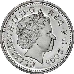 Great Britain Silver Pound "Menai Bridge" 2005 KM# 1051a.2 ...
