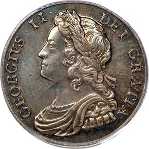 Great Britain Silver Shilling "George II" 1734-1737 KM# 561.5 ...