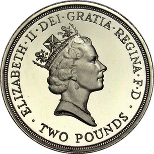 Great Britain Silver Two Pounds "Commonwealth Games 1986" 1986 KM# 947b ...