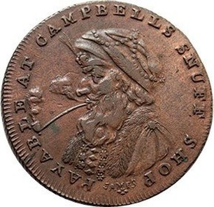 Great Britain 1/2 Penny "Lothian - Edinburgh / Campbell's" 1796 ...