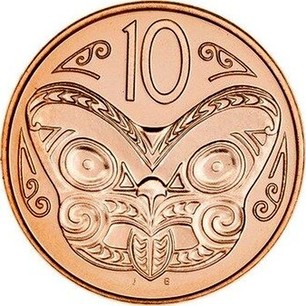 New Zealand Silver 10 Cents Decimal Coins 2011-2012 coin value KM# 117c ...