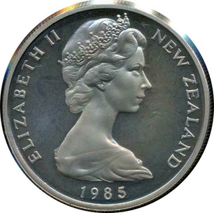 New Zealand 10 Cents "Elizabeth II" 1985 KM# 41.2 | coinscatalog.NET