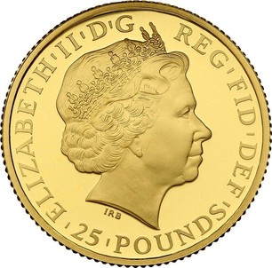 Great Britain Gold 25 Pounds "Britannia" 2013 KM# 1271 | coinscatalog.NET