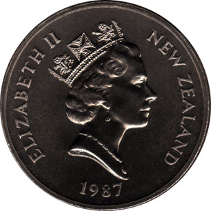 New Zealand One Dollar "National Parks Centennial" 1987 KM# 65 ...