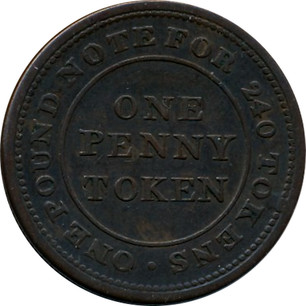 Great Britain One Penny "Flint Lead Works" 1813 coin value ...