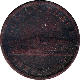 Great Britain One Penny "Sheffield - Roscoe Place" 1812 | coinscatalog.NET