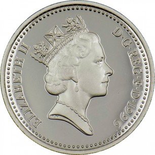 Great Britain Silver Pound "25th Anniversary of Decimal Currency Celtic ...