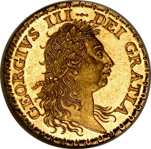 Great Britain Gold 1 Guinea "George III Pattern" 1782 KM# Pn59 ...