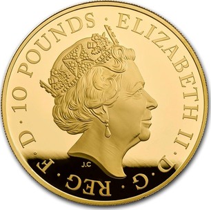 Great Britain 5 Oz Gold 10 Pounds "Four Generations" 2018 ...