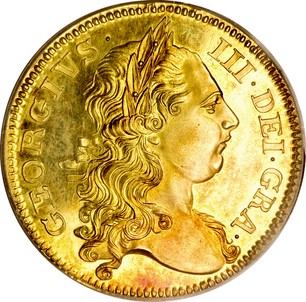 Great Britain Gold 2 Guineas "George III Pattern" 1768-1777 KM# Pn49 ...