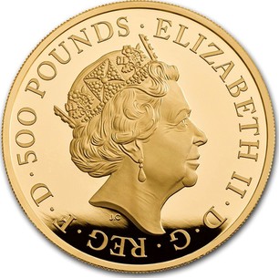 Great Britain 5 Oz Gold 500 Pounds "Britannia" 2017 | coinscatalog.NET
