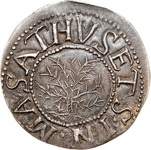 USA Silver Shilling "Willow Tree" 1652 KM# 10 | coinscatalog.NET