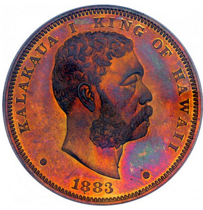 USA 1 D Hawaii 1883 KM# 7a | coinscatalog.NET