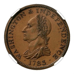 USA Copper Washington Pieces 1783 KM# Tn83.3 | coinscatalog.NET