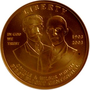 USA Gold Ten dollars "Commem First Flight Centennial" 2003 KM# 350 ...