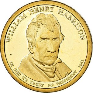 USA $1 "William Henry Harrison" 2009 KM# 450 | coinscatalog.NET
