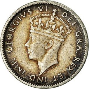 Canadian Silver 10 Cents "George VI" 1945-1947 KM# 20a | coinscatalog.NET