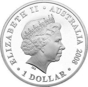 Australian 1 Oz Silver 1 Dollar "The First Fleet" 2008 | coinscatalog.NET