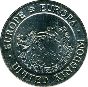 Great Britain 2 ECU "Britannia" 1992 X# 15 | coinscatalog.NET