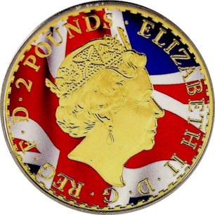 Great Britain 1 Oz Silver 2 Pounds "Britannia Brexit - Fire" 2016 ...