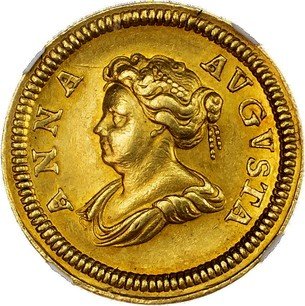 Great Britain Gold Farthing "Anne Pattern" 1713 KM# PnB34 ...