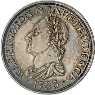 USA Gold Copper Washington Pieces 1783 KM# Tn83.4c | coinscatalog.NET