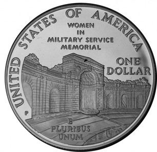 USA Silver Dollar "Women In Military Service Memorial" 1994 coin value ...
