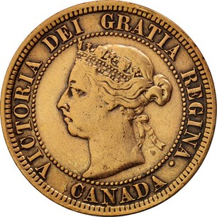 Canadian Cent "Victoria" 1876-1901 coin value KM# 7 | coinscatalog.NET