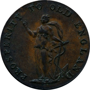 Great Britain Halfpenny "Prosperity to old England Token" 1790 ...