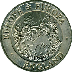 Great Britain One ECU "England" 1992 | coinscatalog.NET