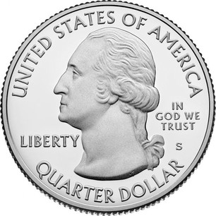 USA Silver Quarter Dollar "Pictured Rocks" 2018 | coinscatalog.NET